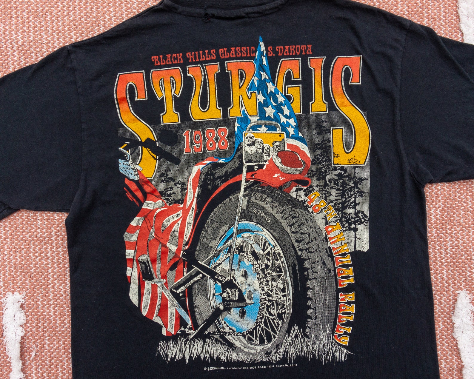 80s Vintage Sturgis Rally T-shirt Vintage Motorcycle T-shirt | Etsy