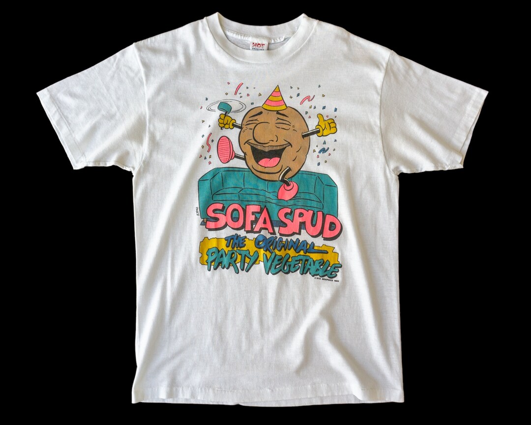 80s Vintage Sofa Spud Graphic Tee | Funny T-shirt | Random Vintage Tee ...