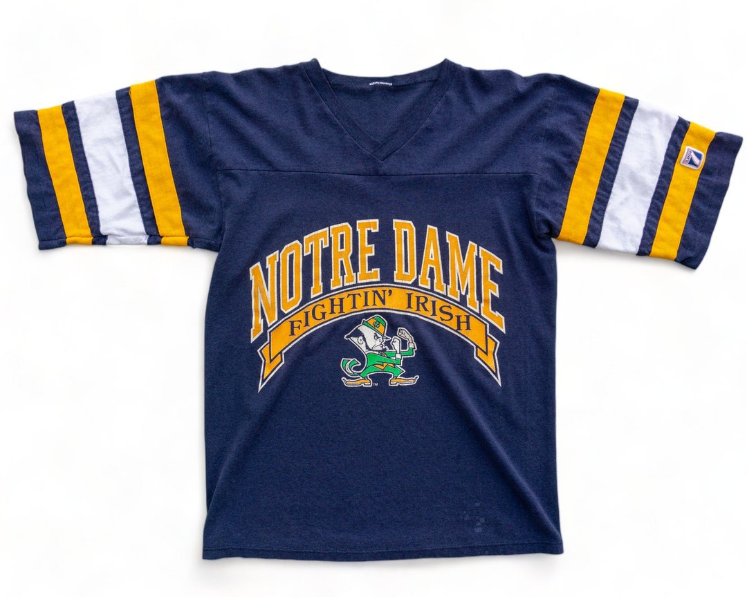 90s Vintage Notre Dame Jersey Shirt | Notre Dame College Apparel | ND T ...