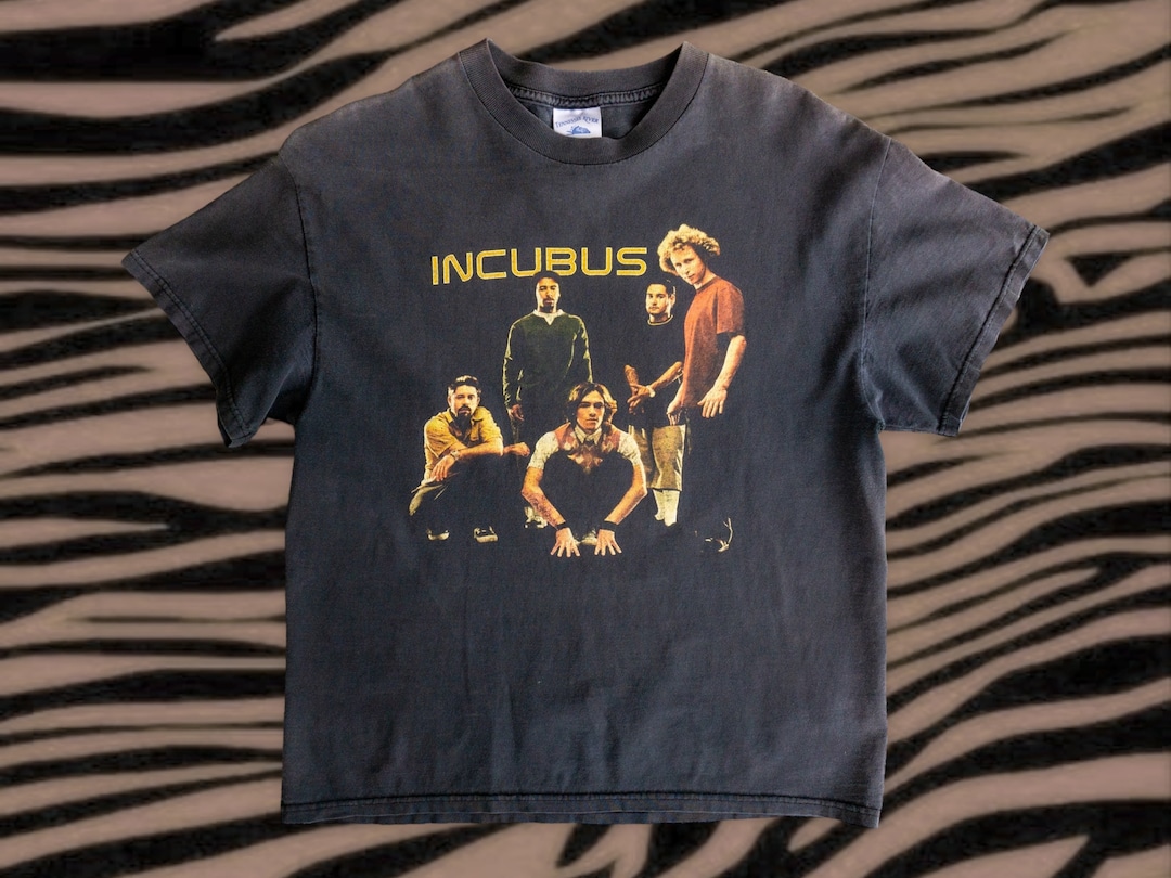 Vintage Incubus Morning View Tour T-shirt, Y2K 2002 Concert Faded Black ...