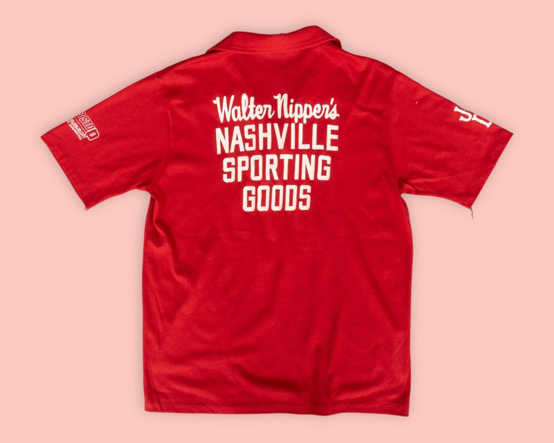 80s Vintage Polo Shirt YMCA Walter Nippers Nashville Sporting Goods ...