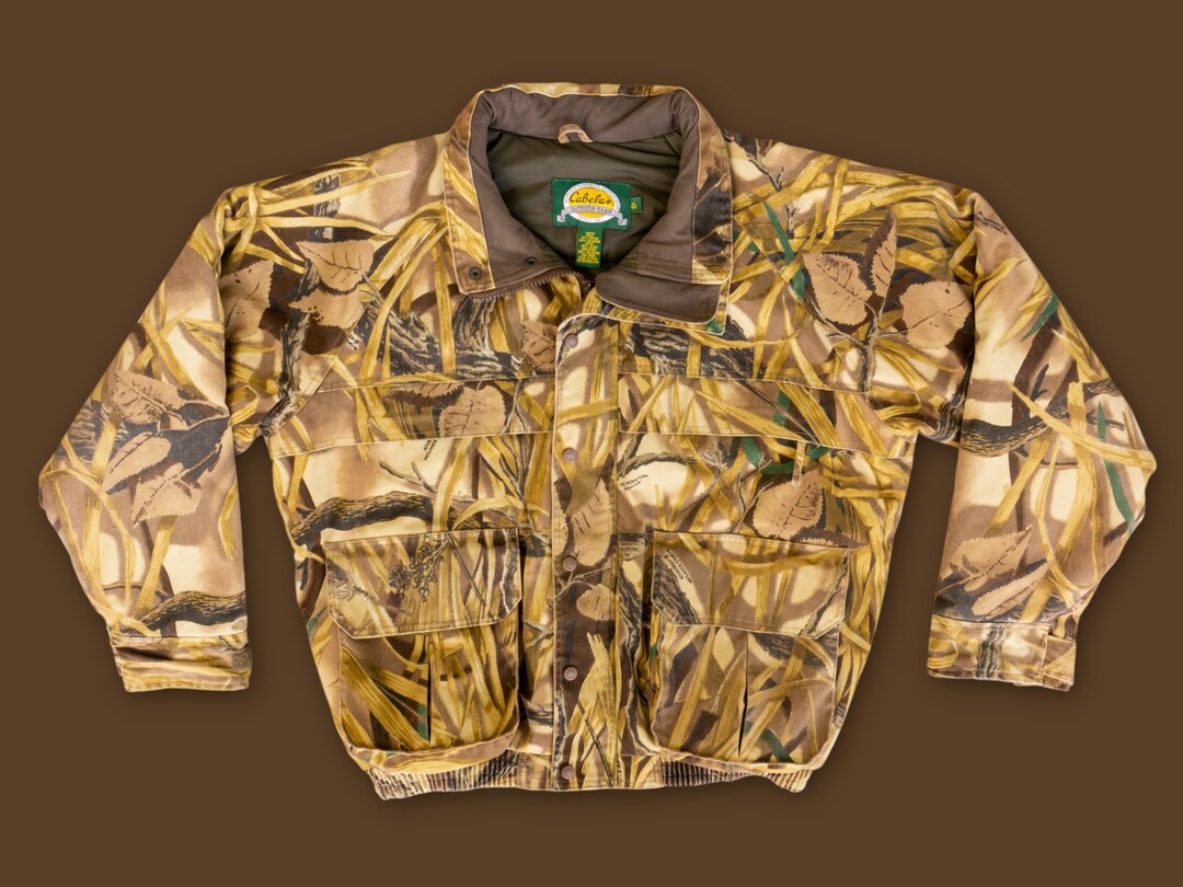 Vintage 90s Cabela's Marsh Camo Insulated Hunting Jacket Wetlands Outdoor Gear - Etsy