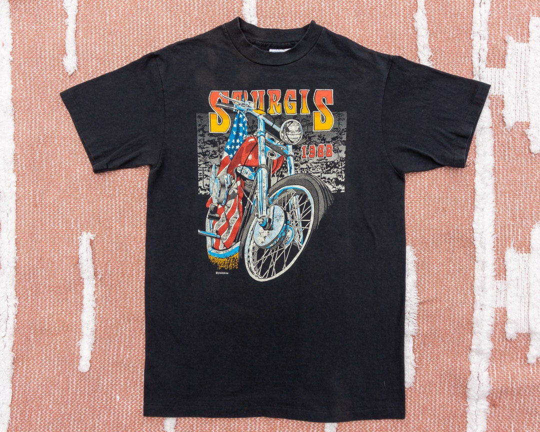 80s Vintage Sturgis Rally T-shirt Vintage Motorcycle T-shirt Bike Week ...