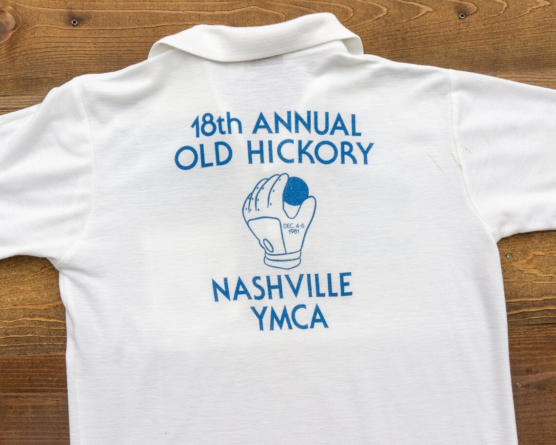 80s Vintage Polo Shirt Nashville YMCA Shirt Vintage Hand - Etsy