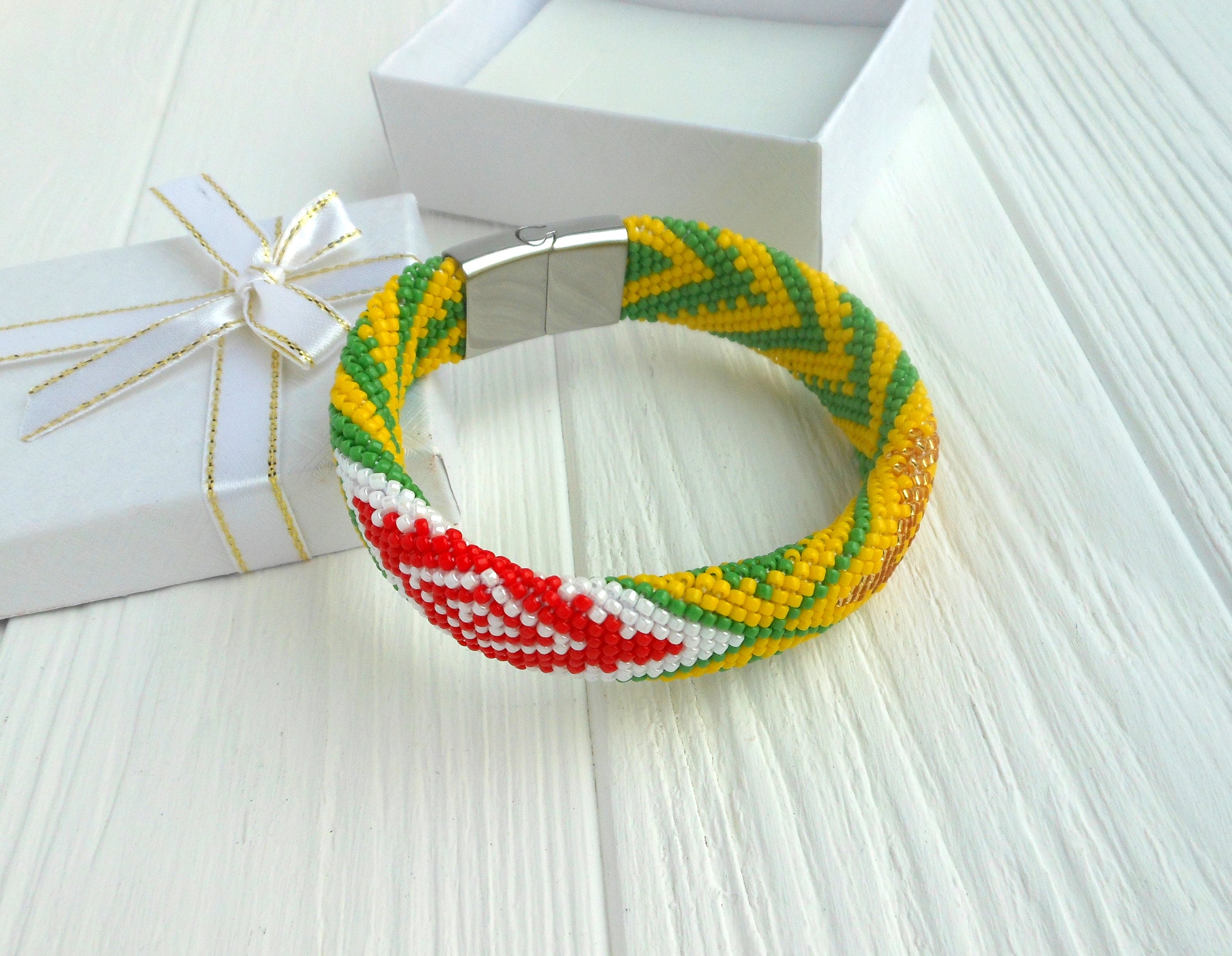 Idde De Orula Con Detalles Shango and Oshun Santeria Beads | Etsy