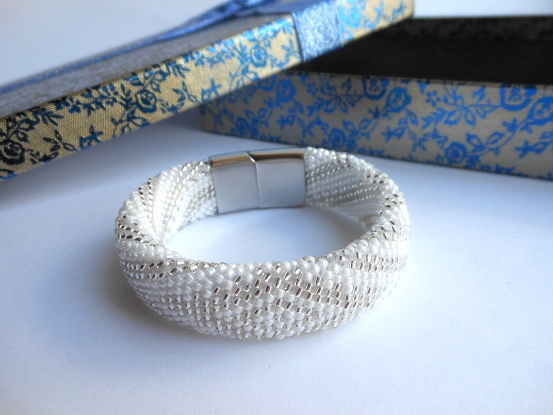 Idde de Obatala pulsera con cuentas ilde de mazos Obatala - Etsy México