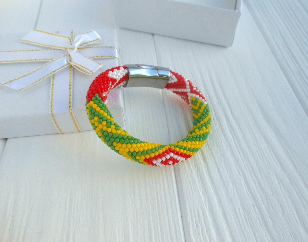 Shango Jewelry Idde De Orula Con Detalles De Shango Bracelet Men's ...