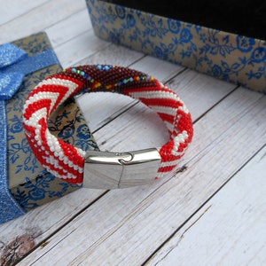 Idde De Shango OYA Bracelet Orisha Oya Beads Orisha Oya Colors Beaded ...