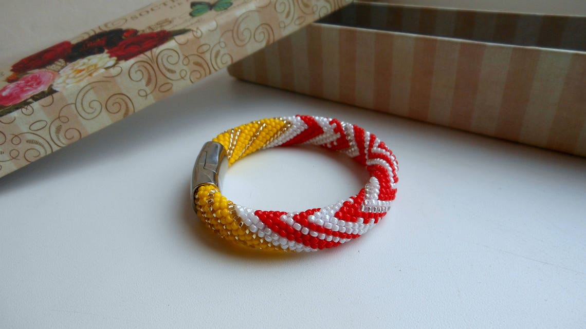 Shango Bracelet Idde De Shango Y Oshun Santeria Ifa Shango Collar De ...