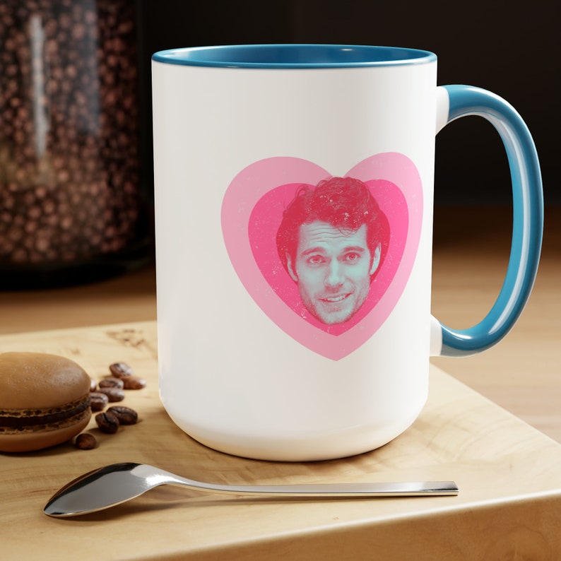 Henry Cavill Heart Throb Two-tone Coffee Mugs, 15oz - Etsy