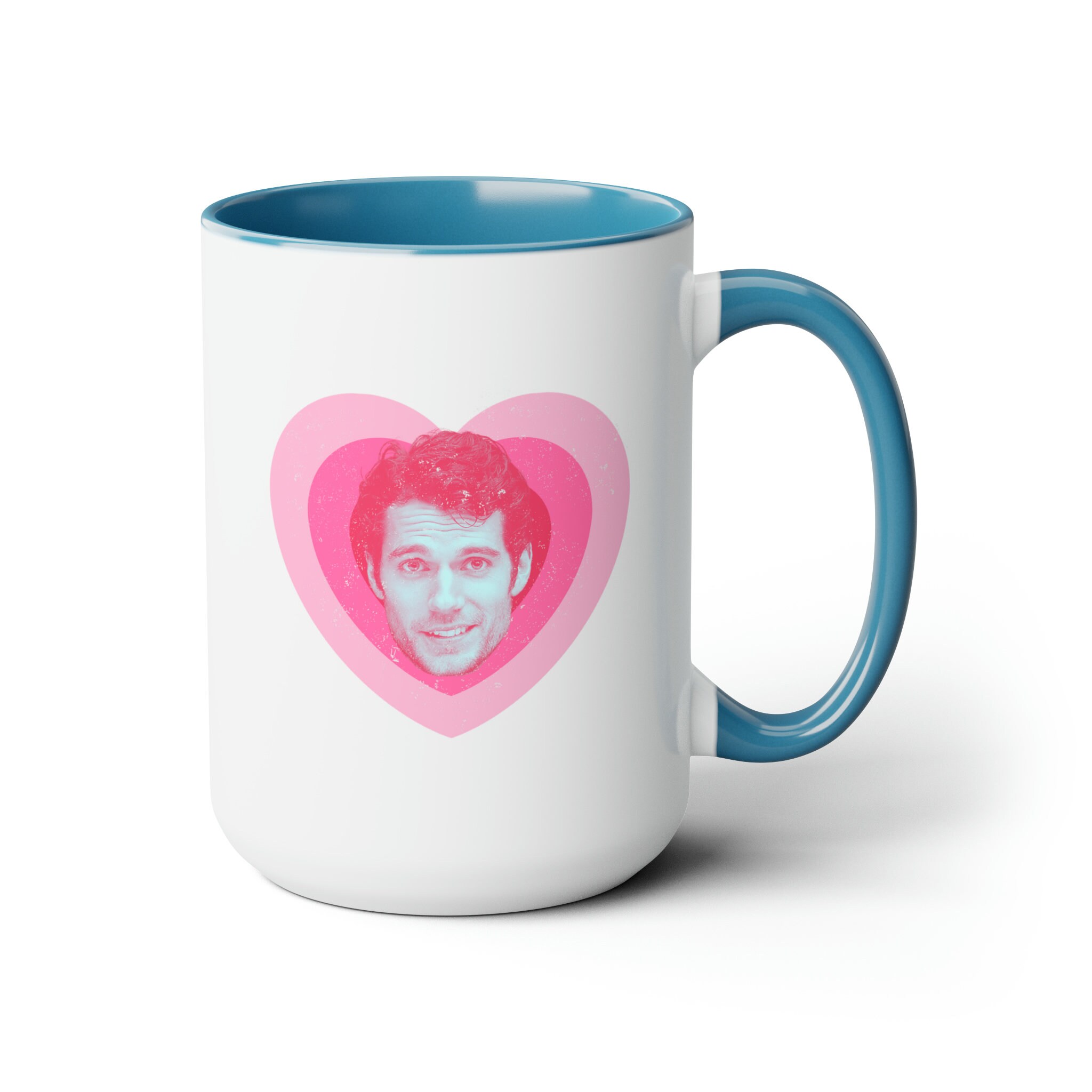 Henry Cavill Heart Throb Two-tone Coffee Mugs, 15oz - Etsy