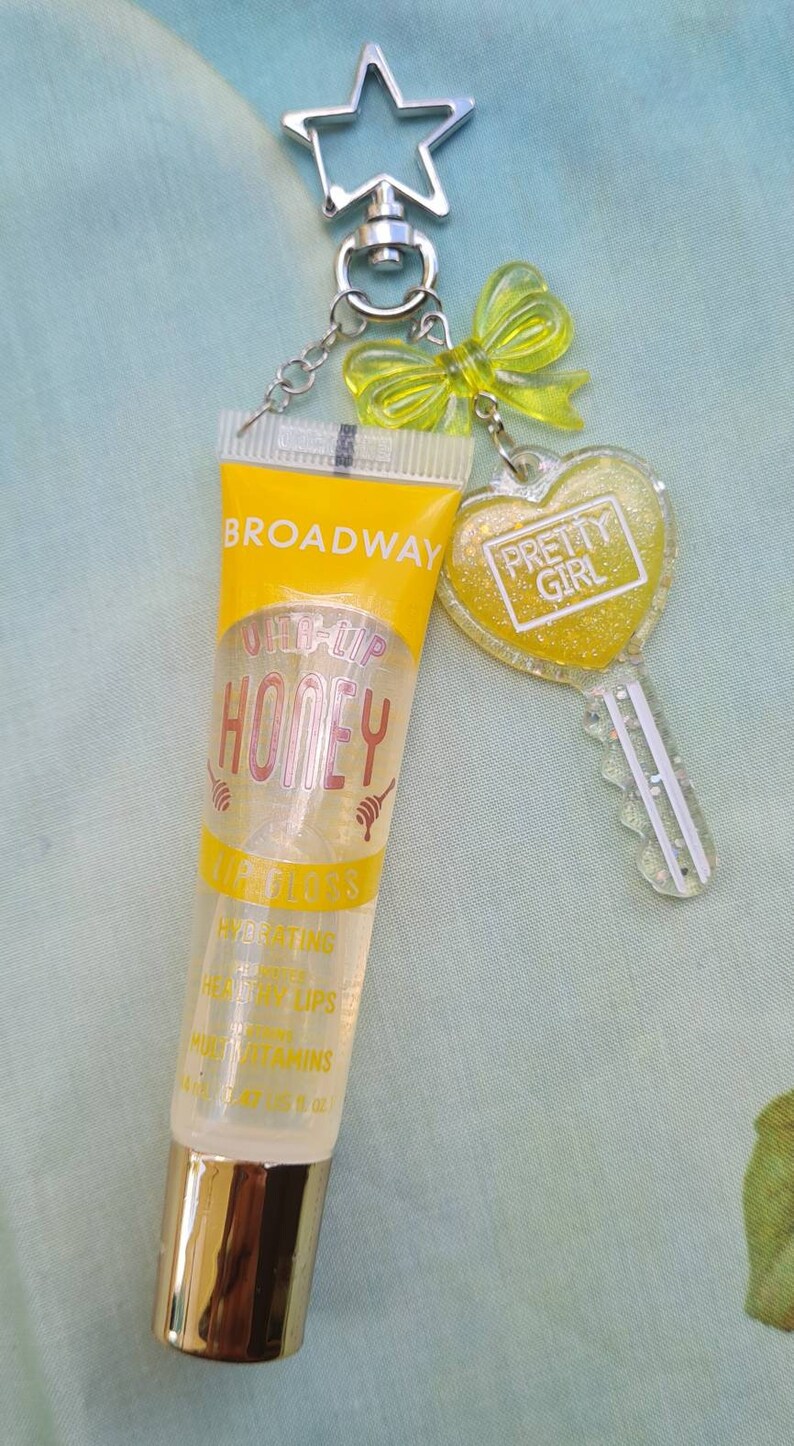Pretty Girl Lipgloss Keychain Set - Etsy