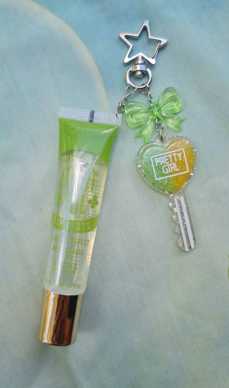 Pretty Girl Lipgloss Keychain Set - Etsy