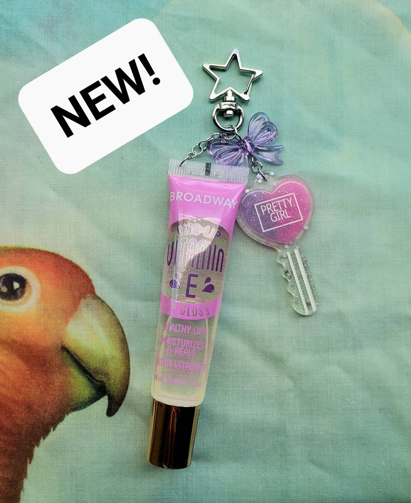 Pretty Girl Lipgloss Keychain Set - Etsy