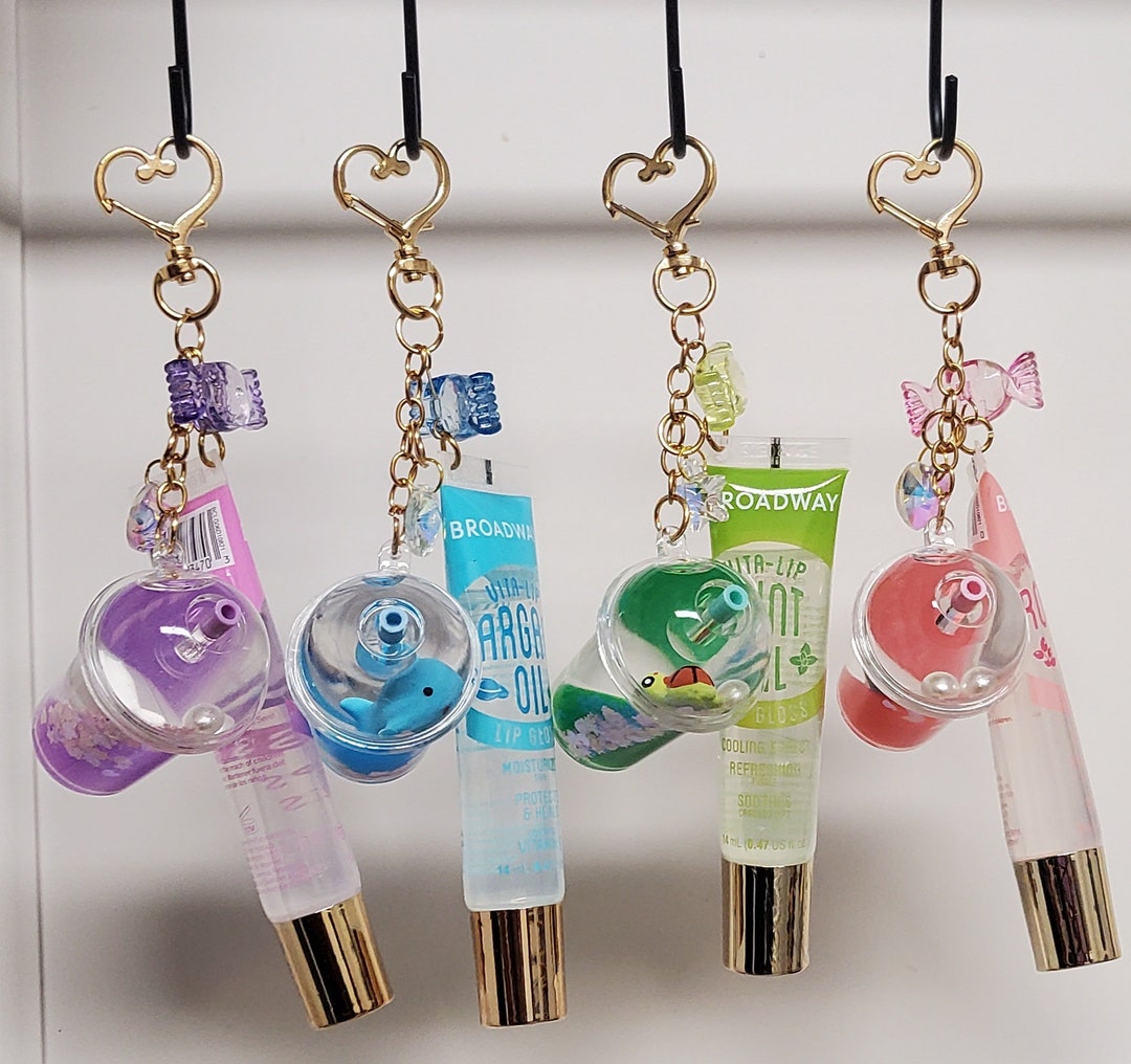 Boba Pet Lipgloss Keychain Set - Etsy