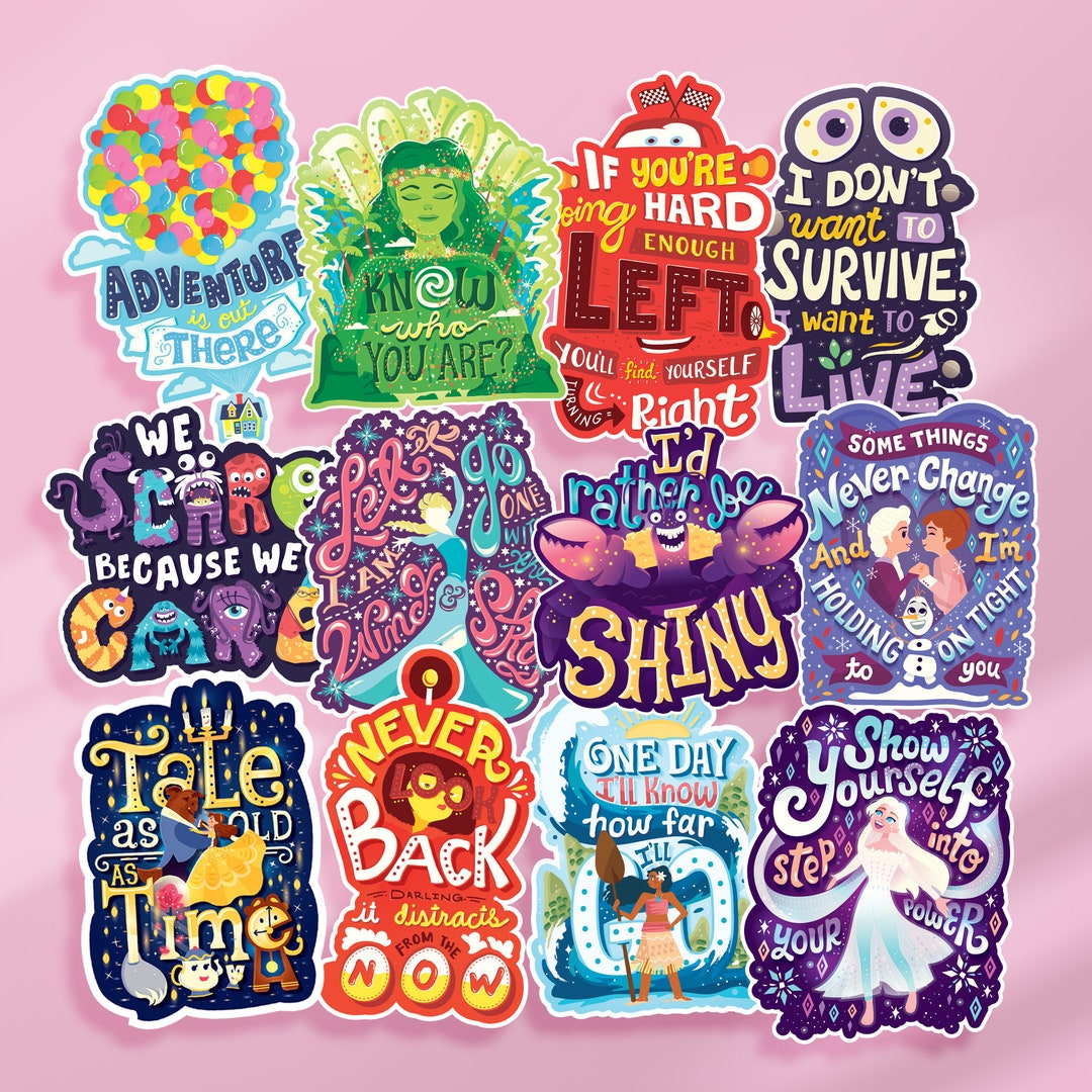 Animated Movies Sticker Set - Etsy