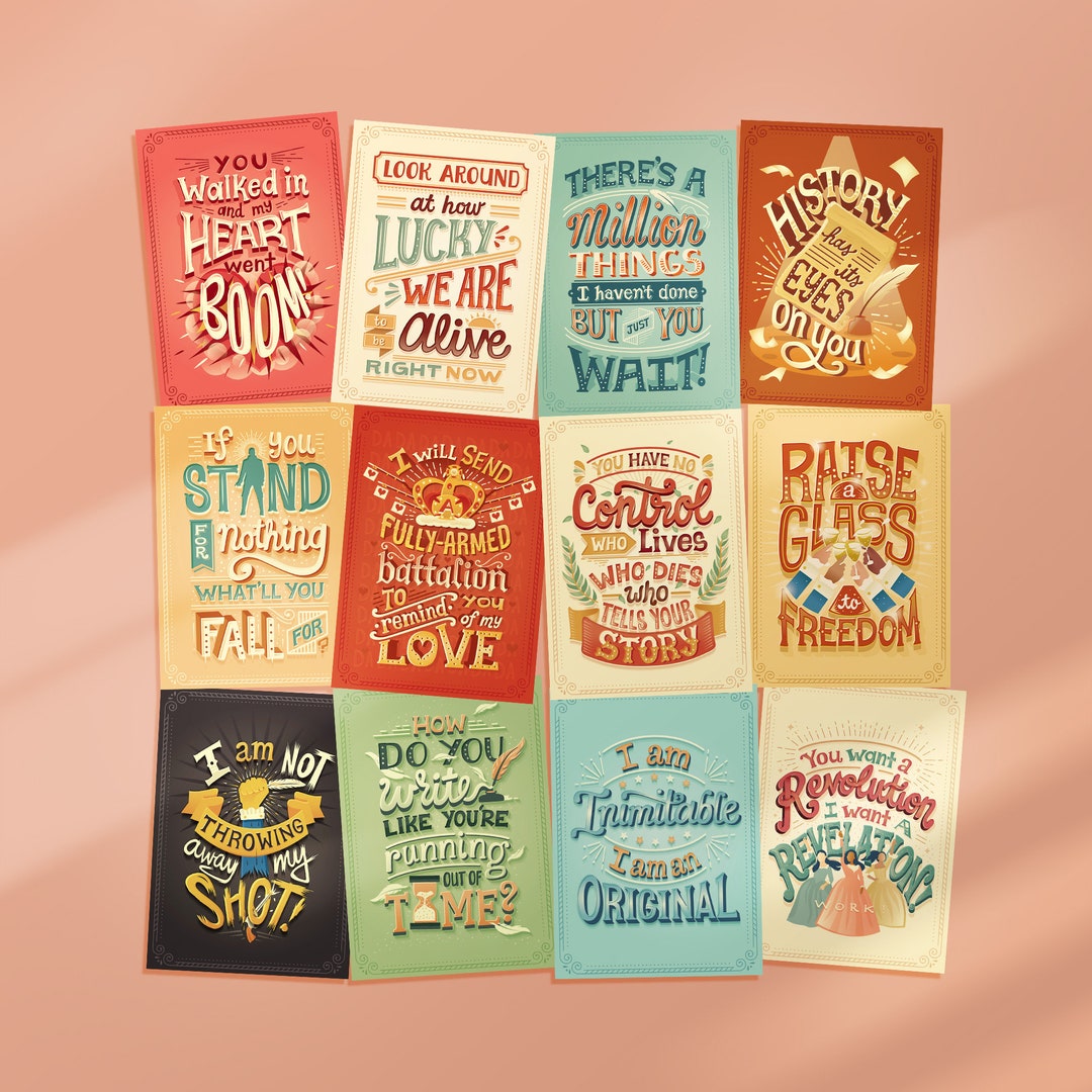 Hamilton Mini Print Set - Etsy