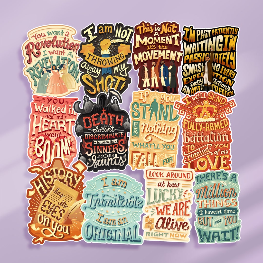 Hamilton Sticker Set - Etsy