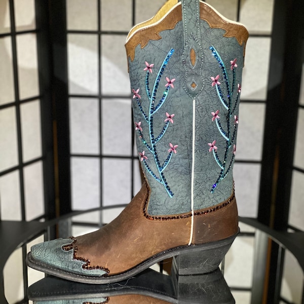 Wingtip Cowboy Boots - Etsy