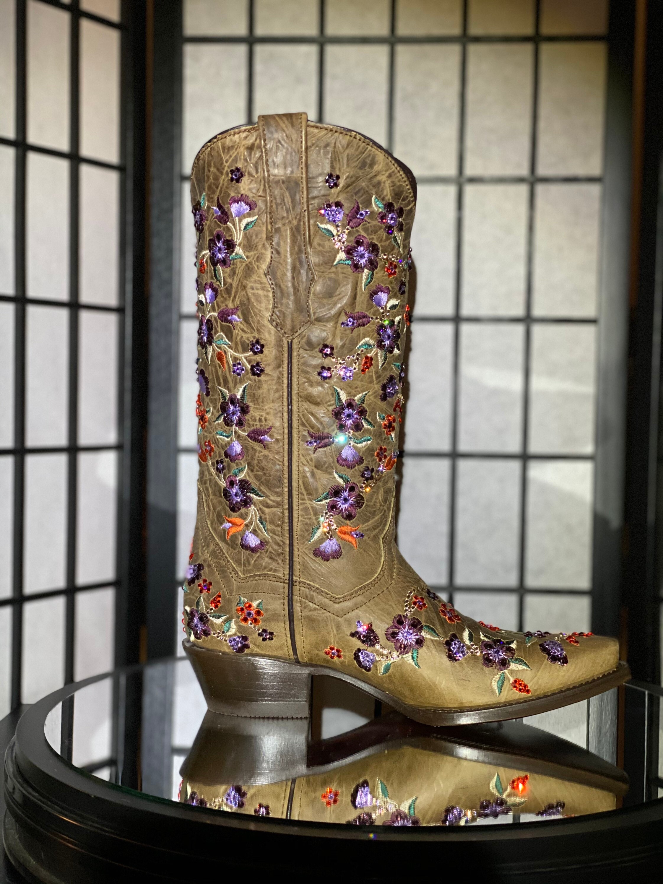 SOTO Floral Fantasy Boots M50031 With Hundreds of Crystals Applied by ...