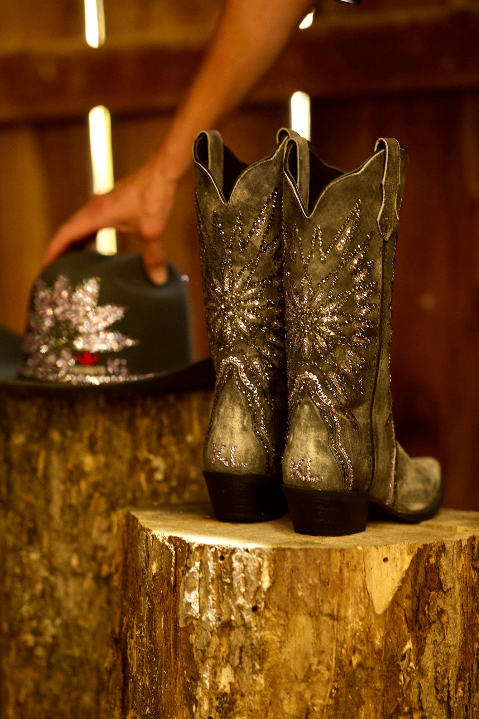Laredo Starburst Cowboy Boots With Swarovski Crystals - Etsy