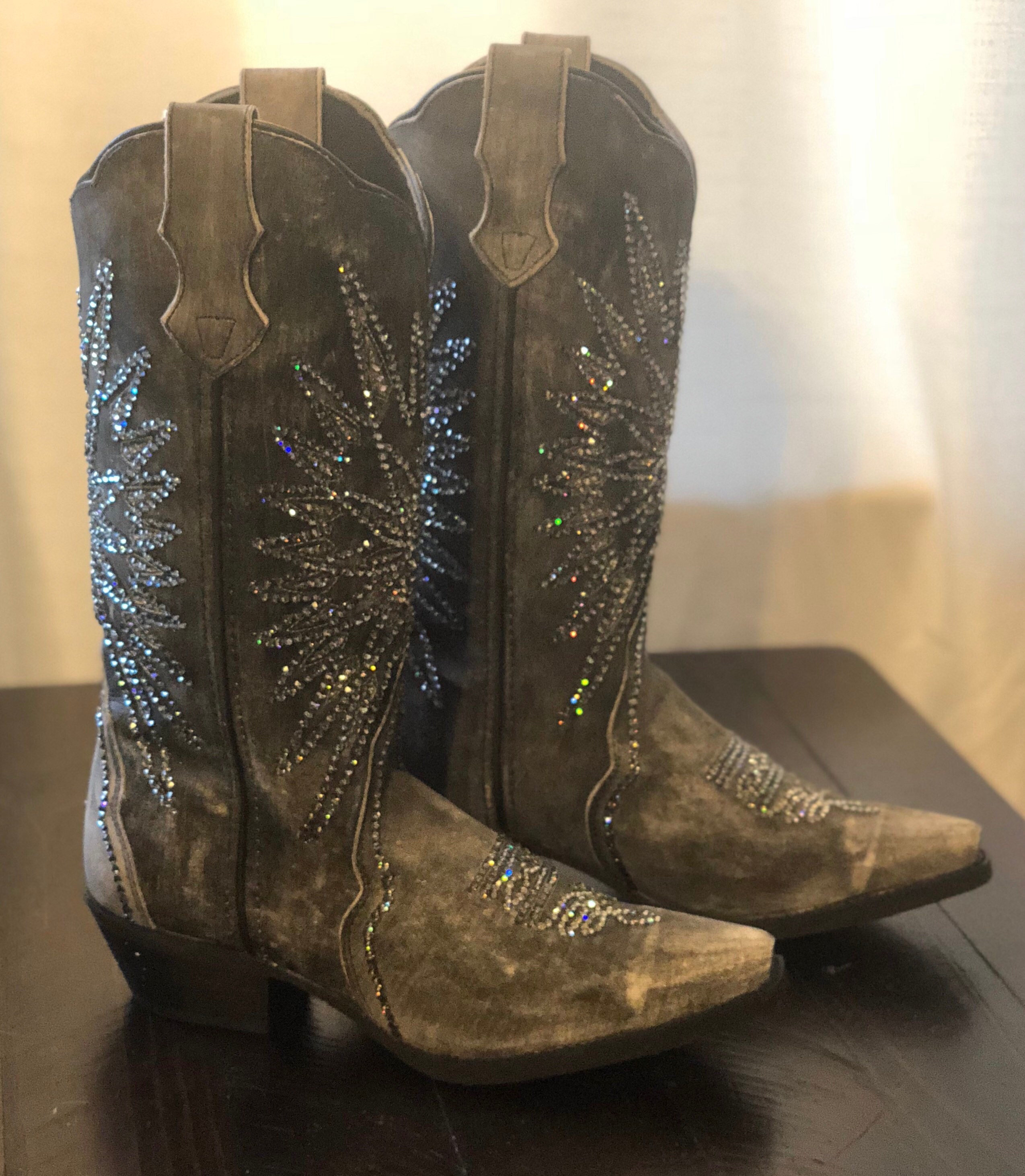 Laredo Starburst Cowboy Boots With Swarovski Crystals - Etsy