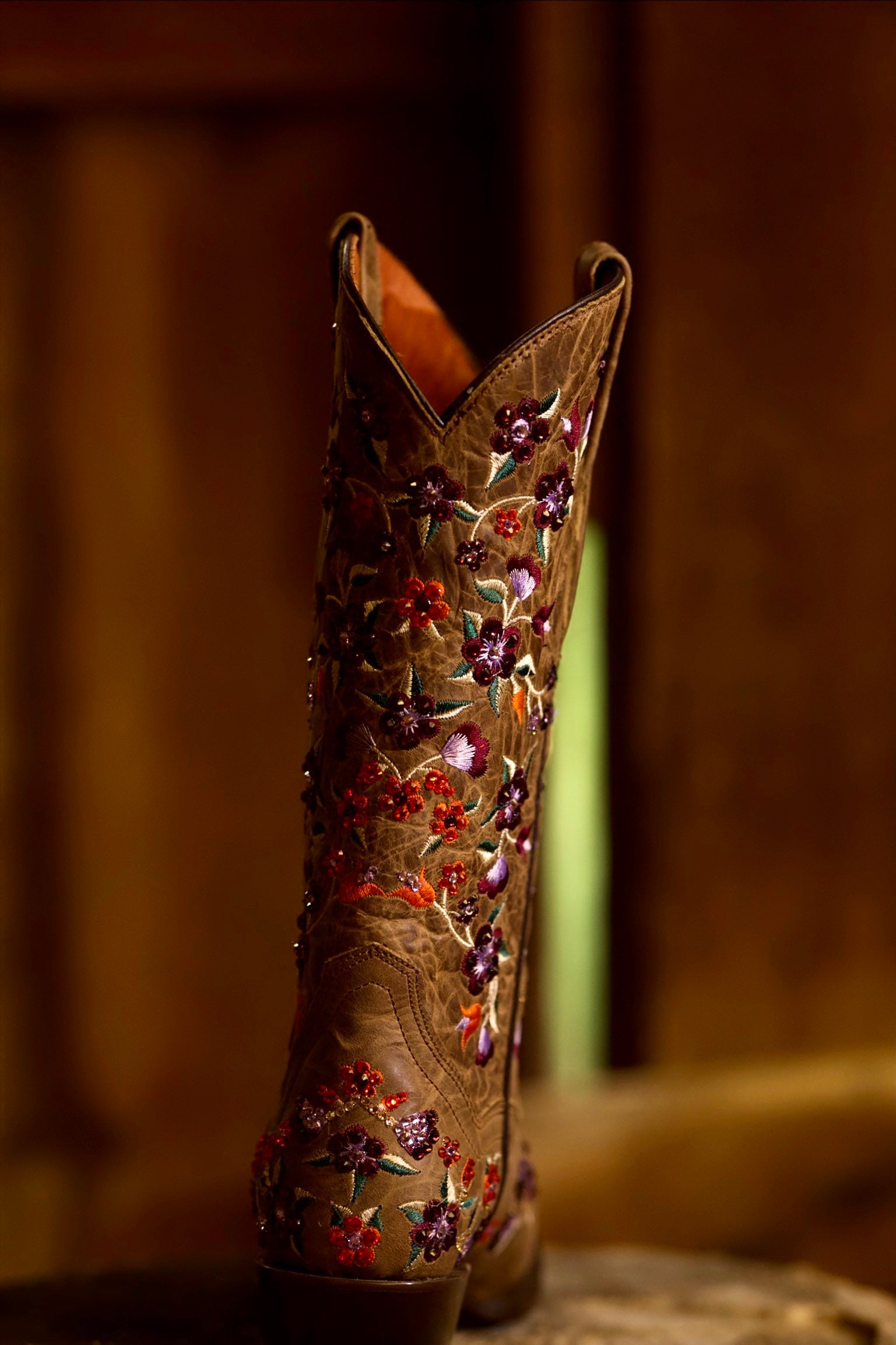 SOTO Floral Fantasy Boots M50031 With Hundreds of Crystals Applied by ...