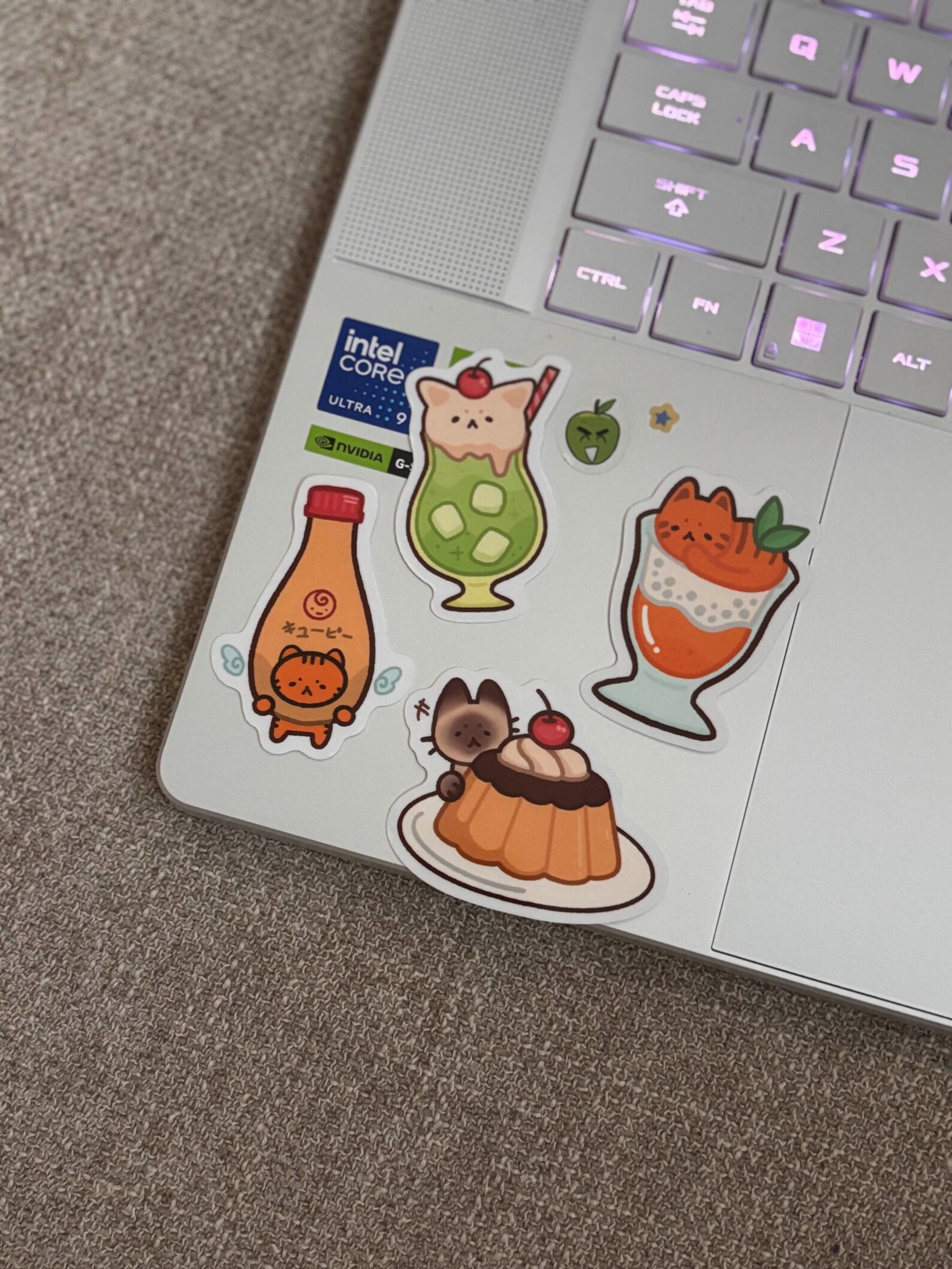 Sweet Cats & Snacks 2" Stickers - Etsy