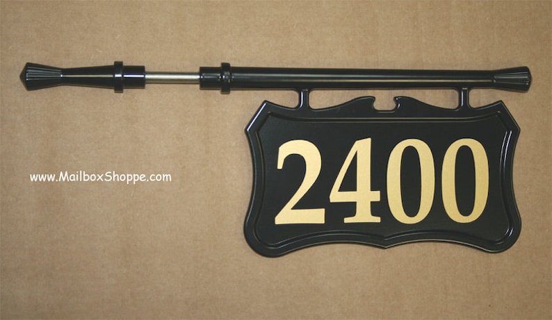 Light Pole Ladder Rest Number Signs - Lamp Post Address Plaque ...