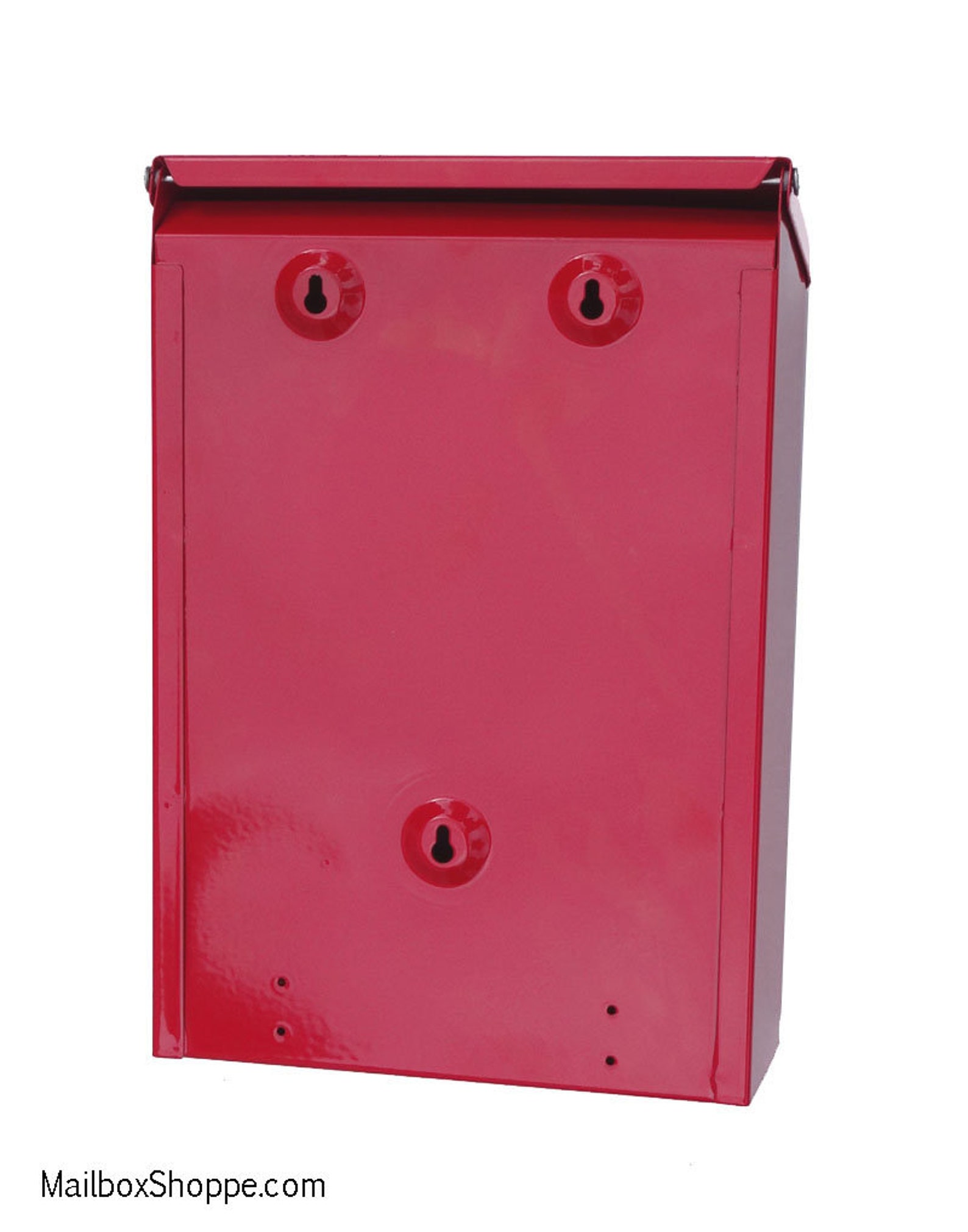 Red Swedish Wall Mount Mailbox - Distinctive POST Decal - Unique ...