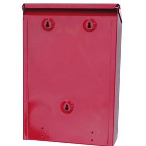 Red Swedish Wall Mount Mailbox - Distinctive POST Decal - Unique ...