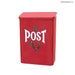 Red Swedish Wall Mount Mailbox - Distinctive POST Decal - Unique ...