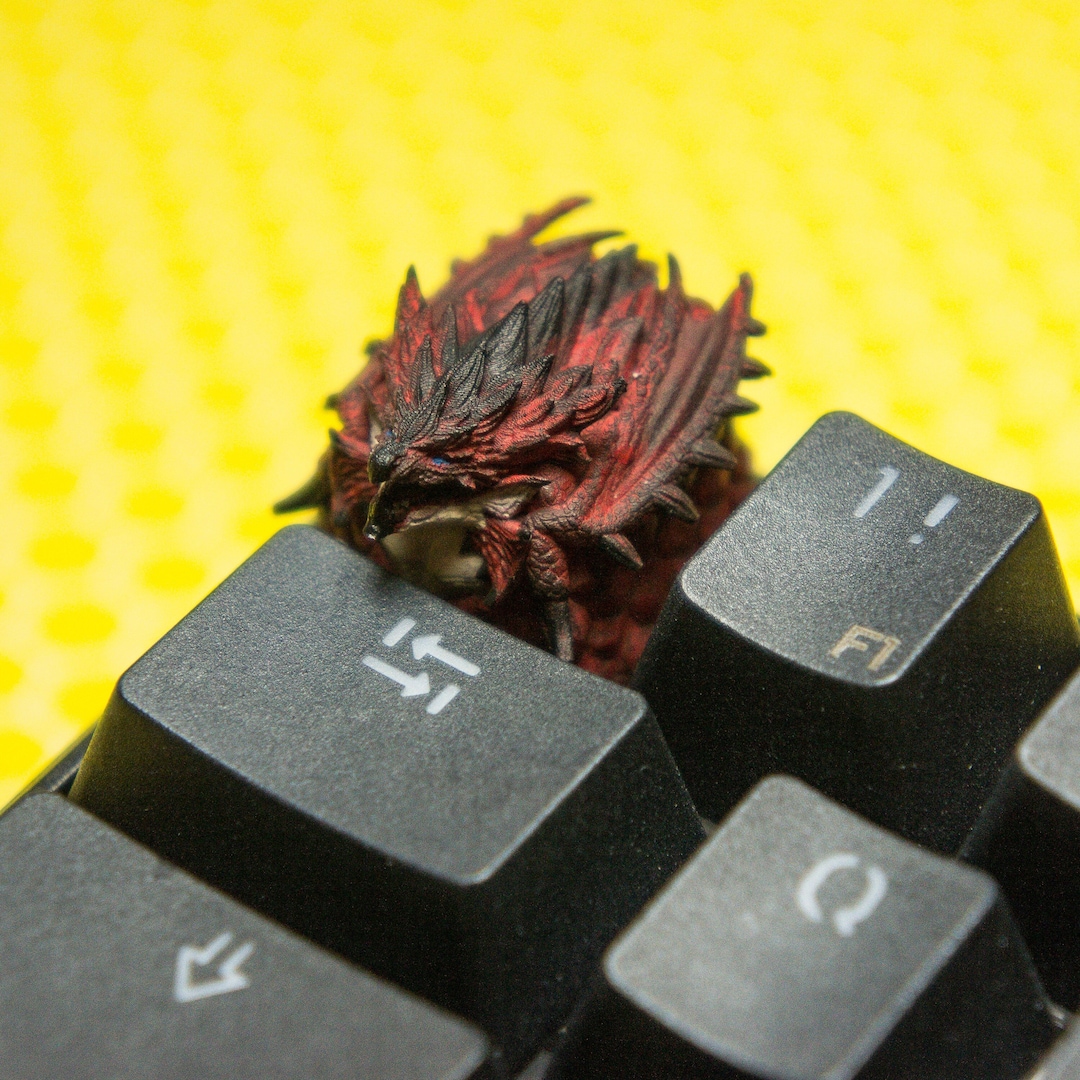 Rathalos Artisan Keycap - Monster Hunter Keycap | Custom Keycaps ...