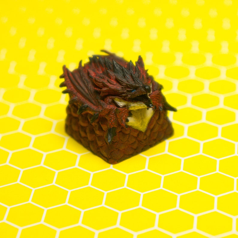 Rathalos Artisan Keycap - Monster Hunter Keycap | Custom Keycaps ...