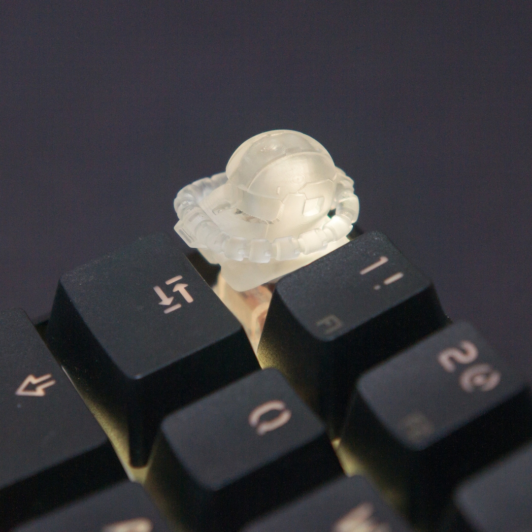 Gundam Zaku II Artisan Keycap Gundam Keycaps Custom Keycaps Mechanical ...