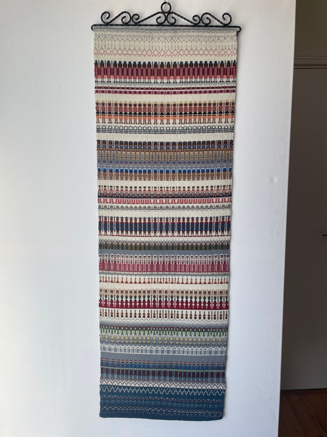 Wallhanging ,hand Woven With "rosengång and Gubbatäcke". Christmas ...
