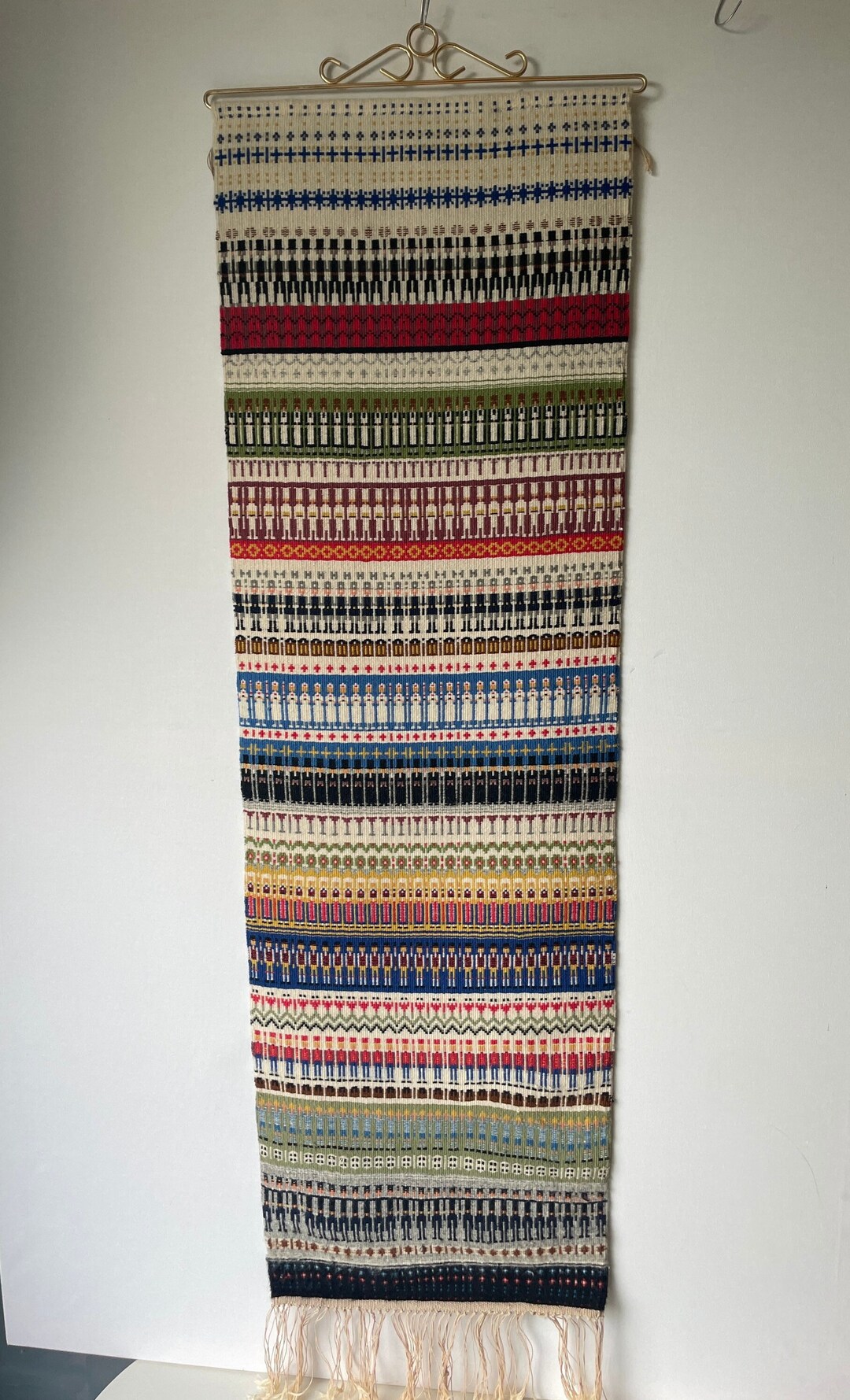Wallhanging ,hand Woven With "rosengång and Gubbatäcke". - Etsy