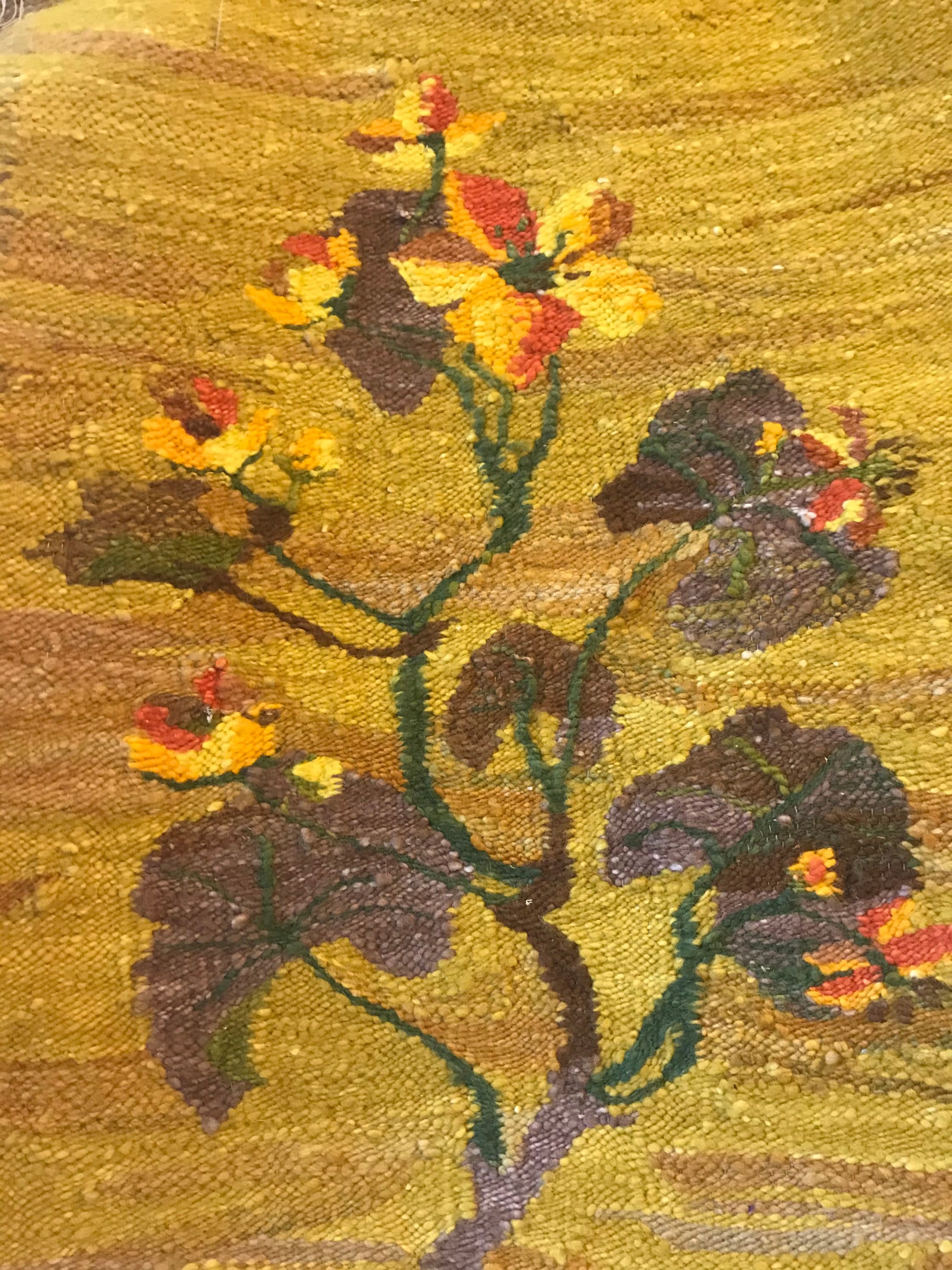 Handwoven Rug, Wall Decor, Polish Design. Hand Made Dyed Wool. - Etsy