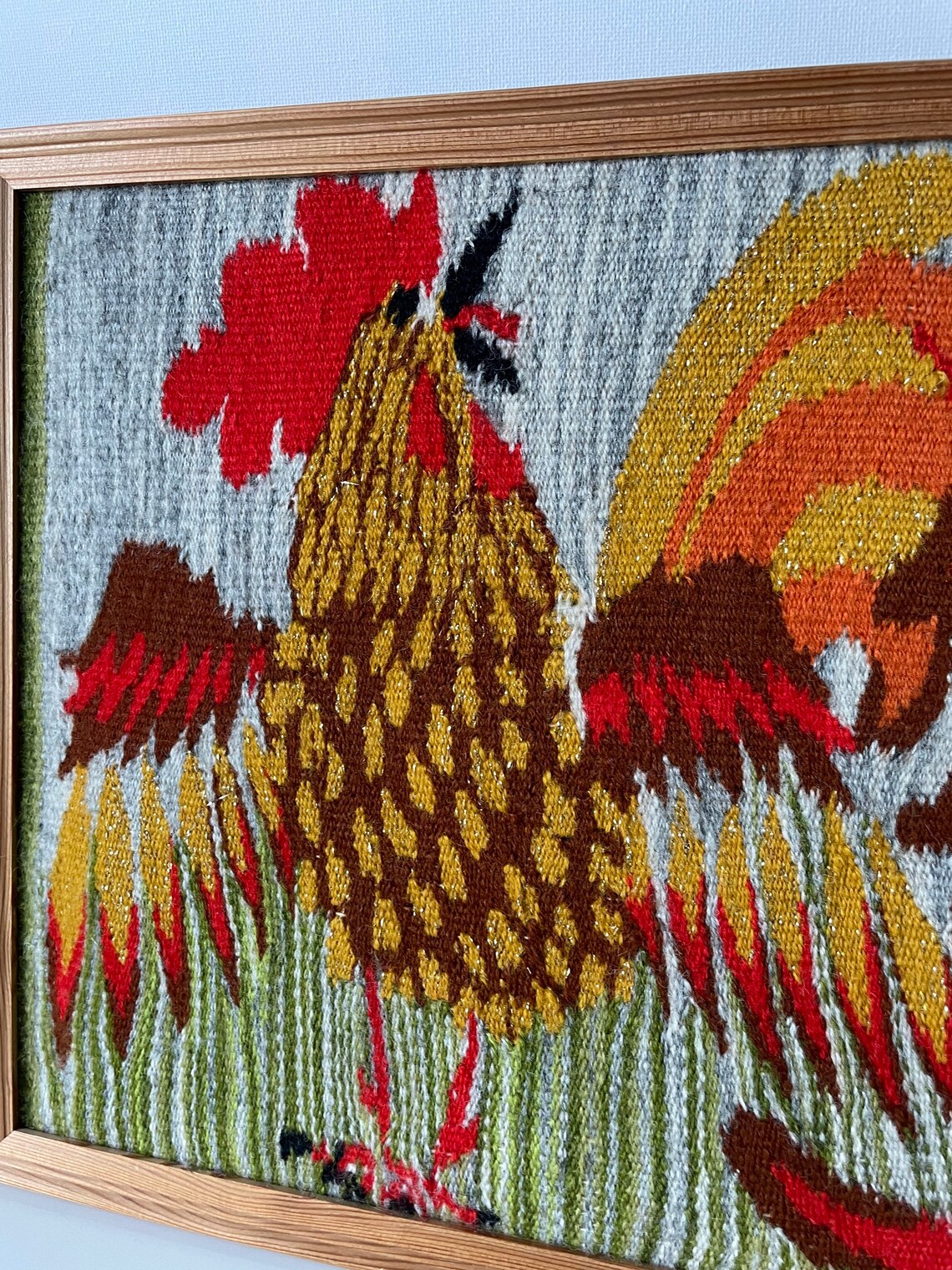 Wonderful Well Done Roster,handwoven Wall Hangingin Flemish Technique ...