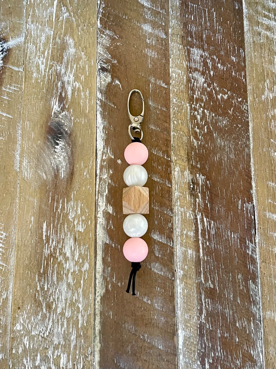 Straight Pink or Gray With Hexagon Key Chain - Etsy