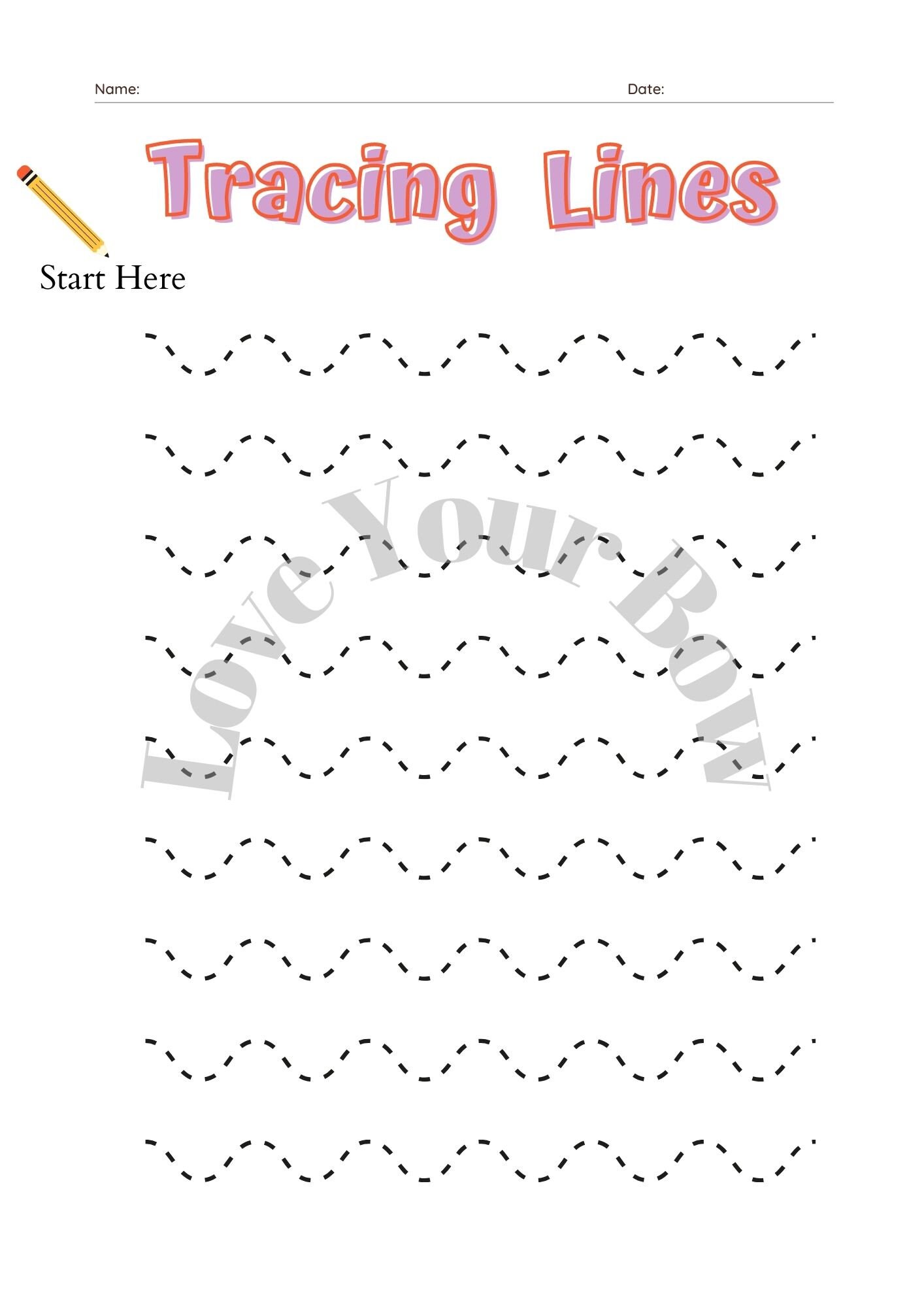 60 Pages-tracing Lines and Alphabet Activity Sheets (watermark Removed ...