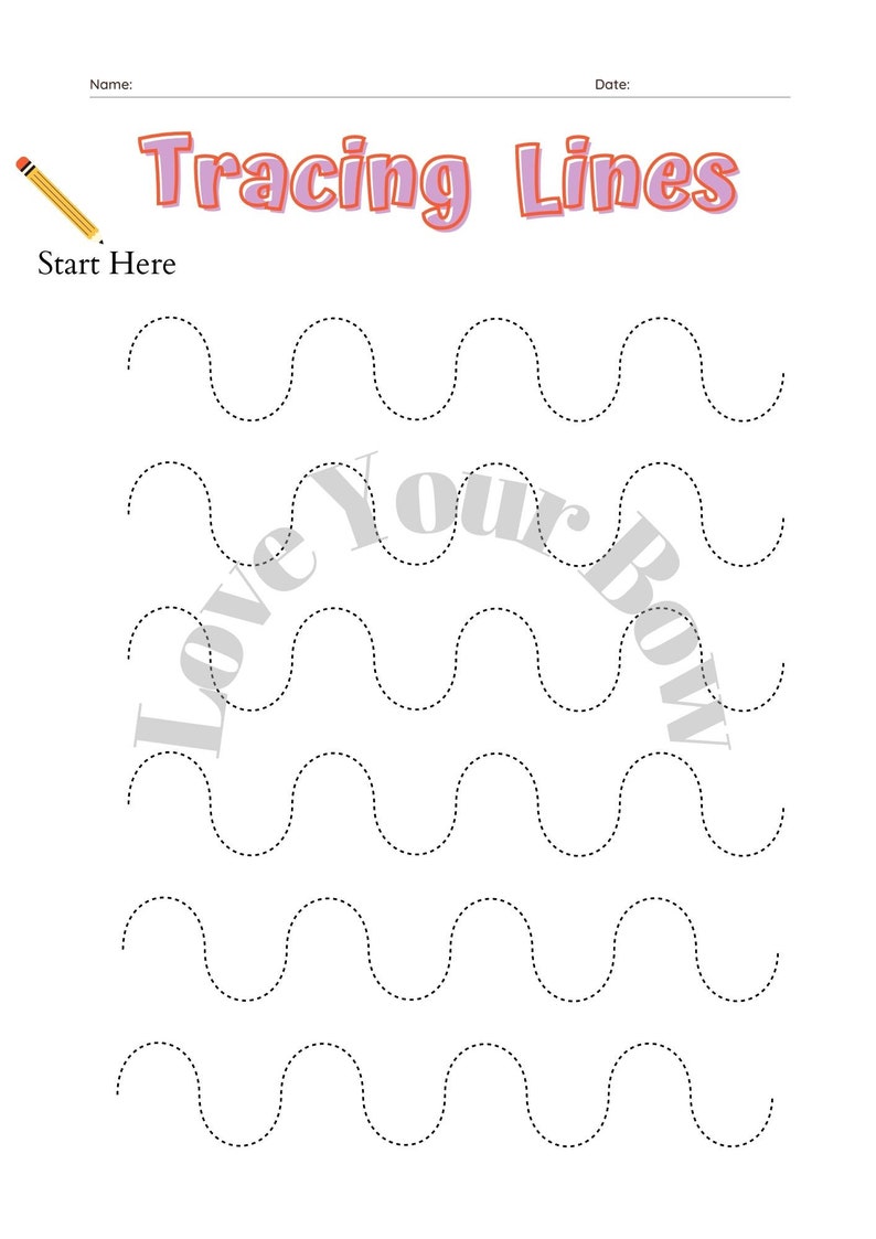 60 Pages-tracing Lines and Alphabet Activity Sheets (watermark Removed ...