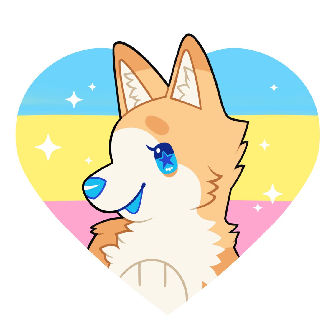 YCH Heart Bust Furry Fursona Fursuit Character OC - Etsy