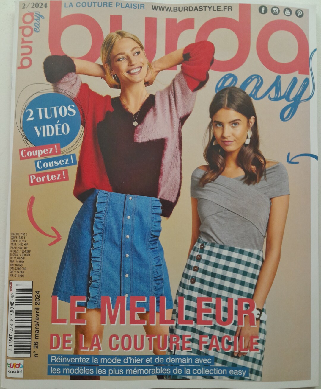 BURDA Easy Sewing Magazine-02/2024 - Etsy