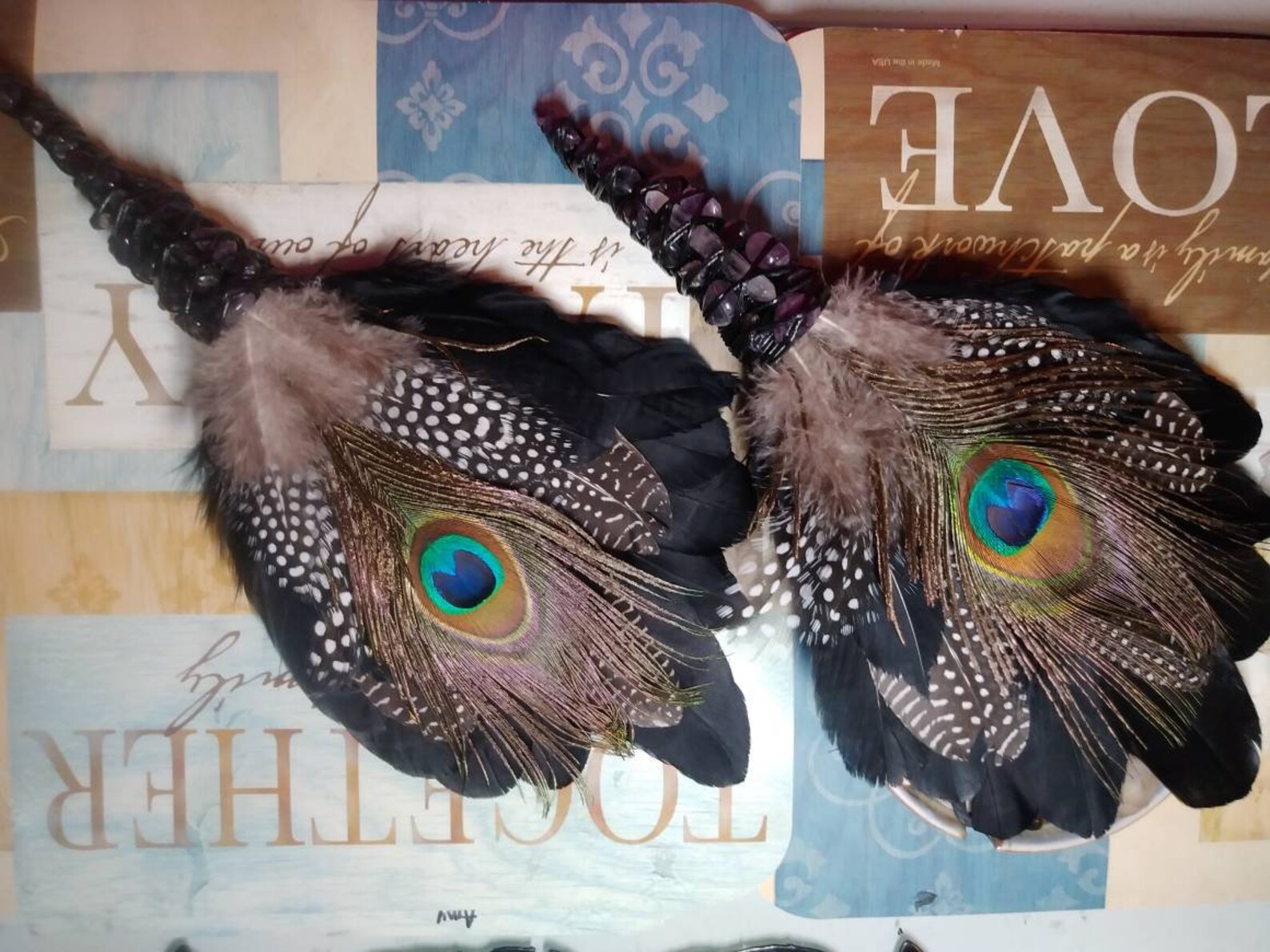 Beautiful Goose With Spotted Guinea Smudge Feather Smudging - Etsy