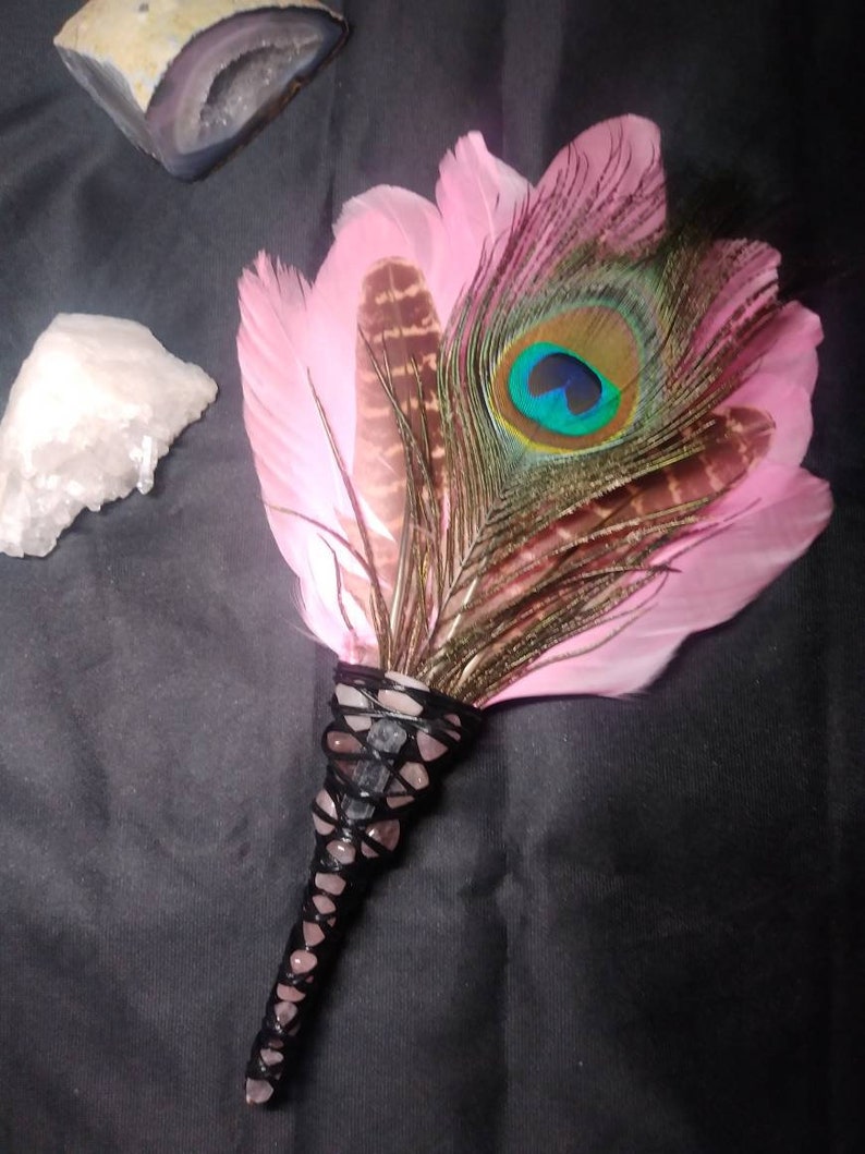 Color Magic Smudging Feathers Goosepheasant& Peacock Smudge | Etsy