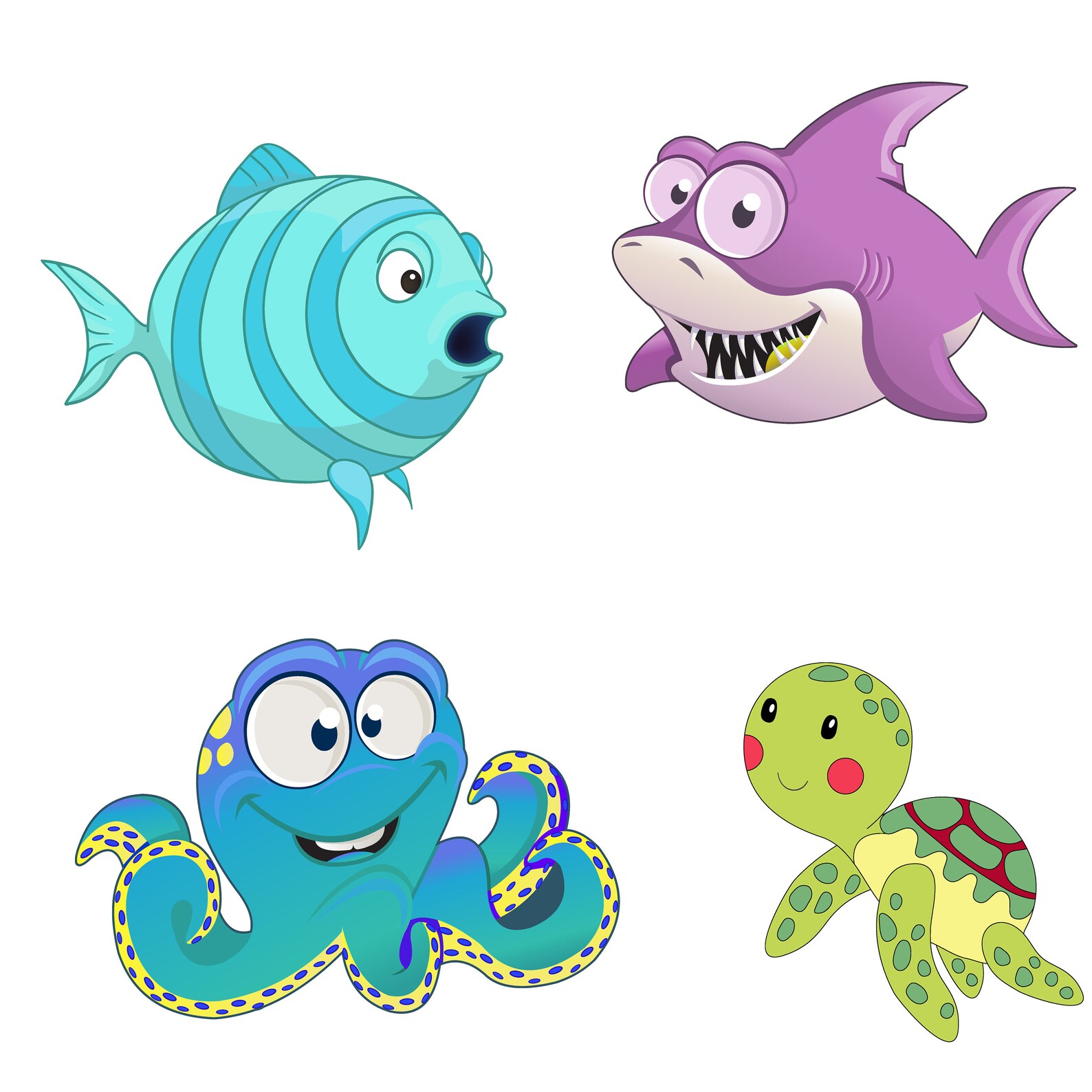Sea Animal Clipart Marine Animal Clipart Aquatic Animals - Etsy Australia