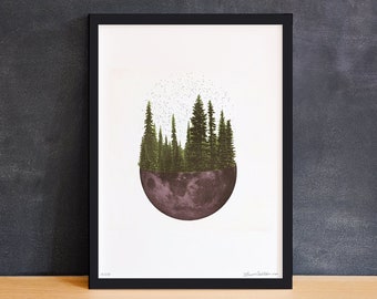 Tree Screen Print | Etsy