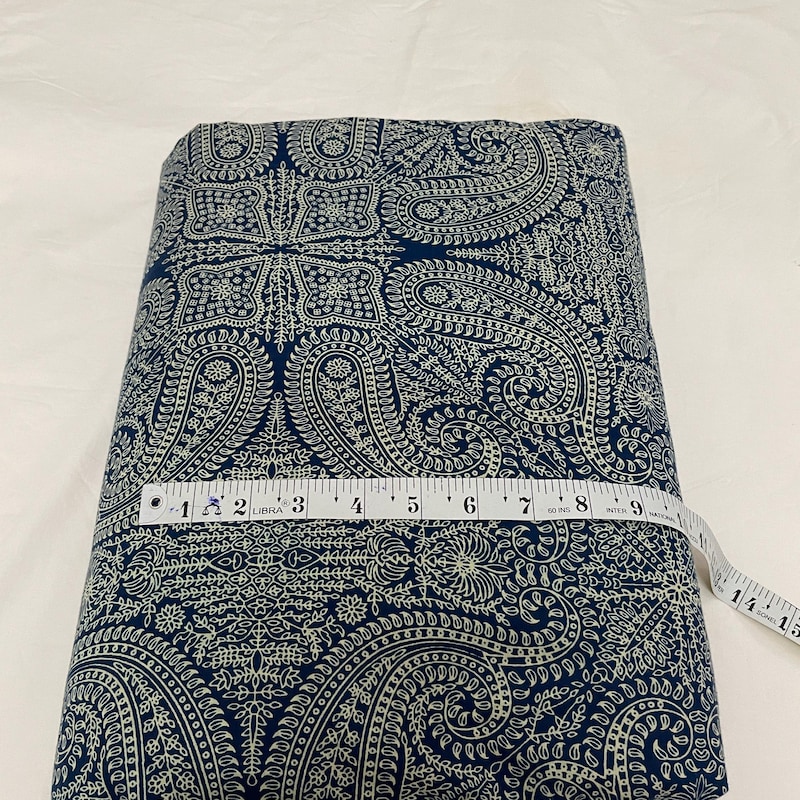 Paisley stoff dunkelblau - Etsy.de