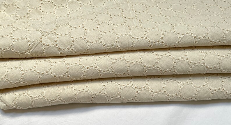 Embroidered Cotton Hakoba Fabric, Sustainable Fashion, 100% Cotton ...